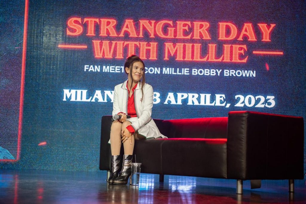 Millie Bobby Brown all'Alcatraz di Milano per Stranger Day with Millie